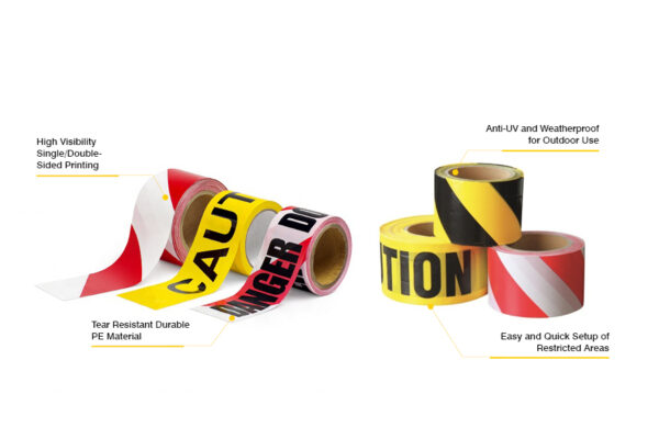 OPTRAFFIC Barrier Tapes - Striped Safety Tape | OPTRAFFIC
