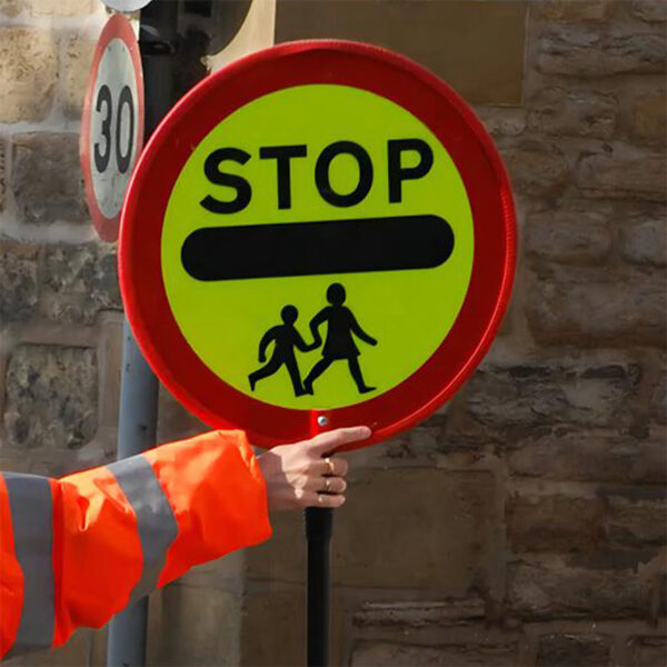 Stop Sign - UK Standard Traffic Control Paddles - Road Signs