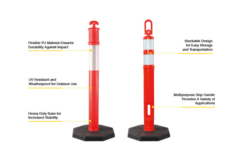 T-Top Bollard Bases - Stable Rubber Base for Bollard | OPTRAFFIC