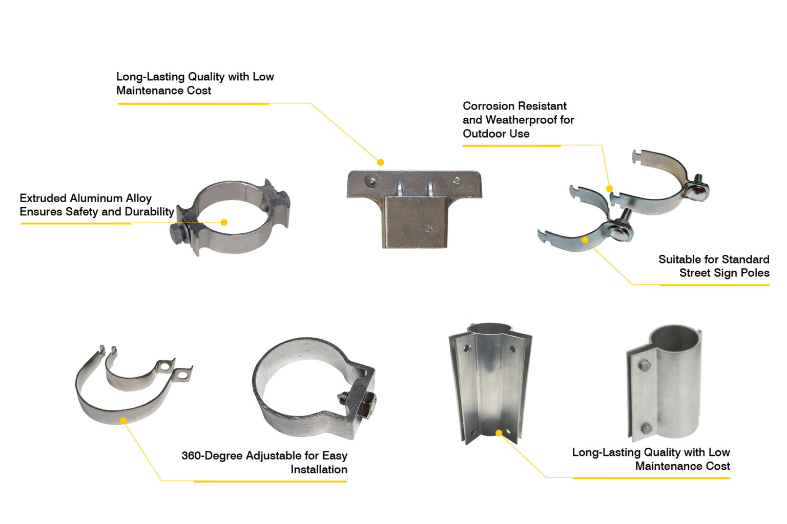 Double-Sided Sign Bracket - Outdoor Sign Bracket | OPTRAFFICO