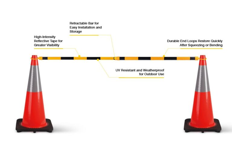 Cone Bar – Lightweight and Adjustable Traffic Cone Bar | OPTRAFFIC
