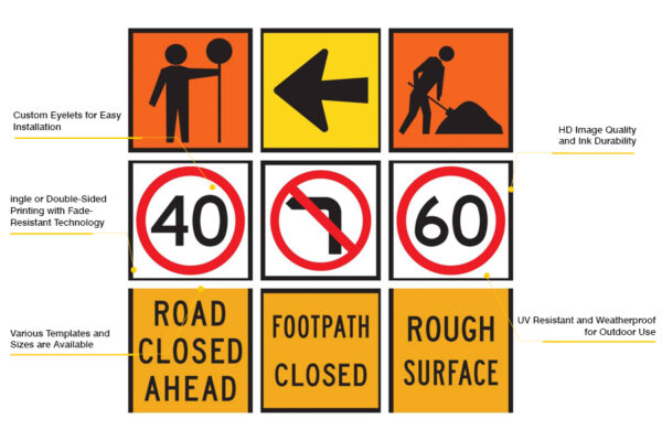 Customizable Corflute Signs - OPTRAFFIC Traffic Safety Signs