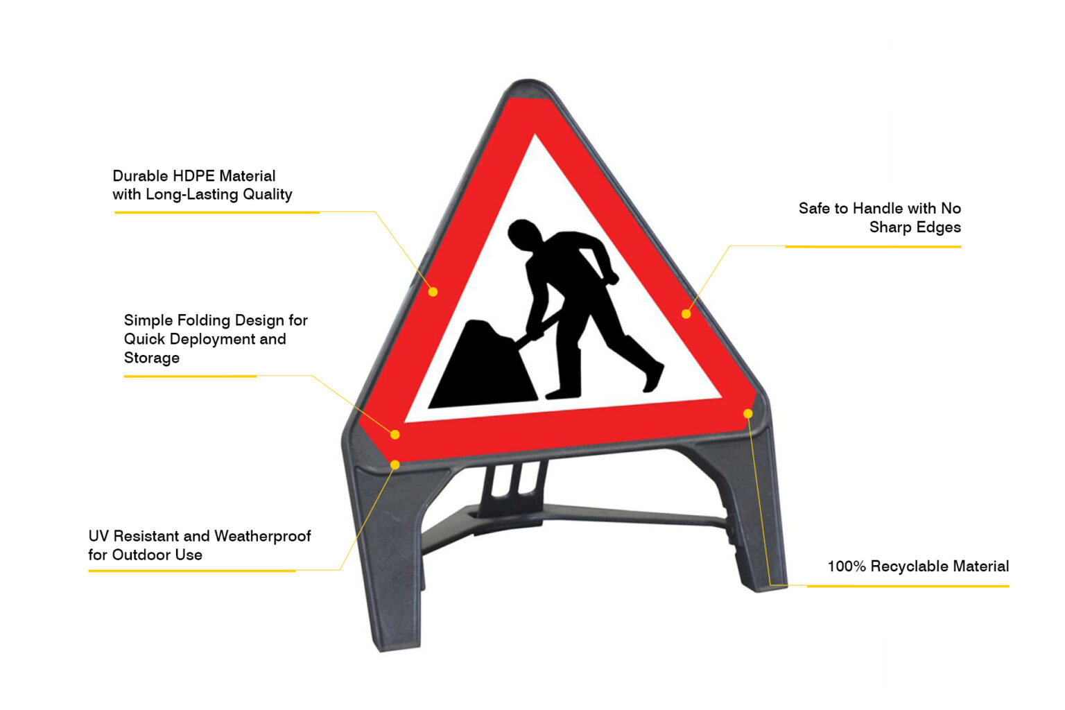 Endura Plastic Road Signs - Durable Triangle Signs | OPTRAFFIC