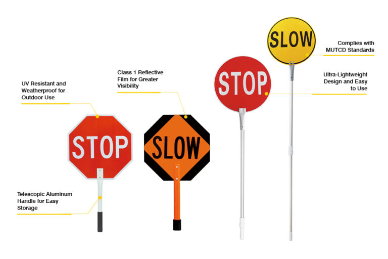 Octagon Stop Go Signs - Traffic Control Signs - Go Stop Sign