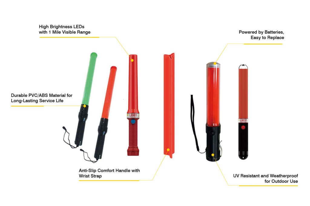 OPTRAFFIC LED Traffic Wand | High-Visibility Traffic Control Wand
