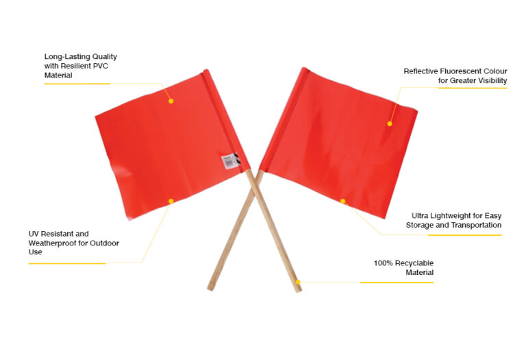 PVC Safety Flag - Reflective Traffic Flag | OPTRAFFIC