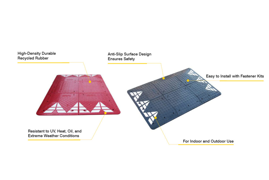 Rubber Speed Cushions - Road Speed Cushions for Speed Control