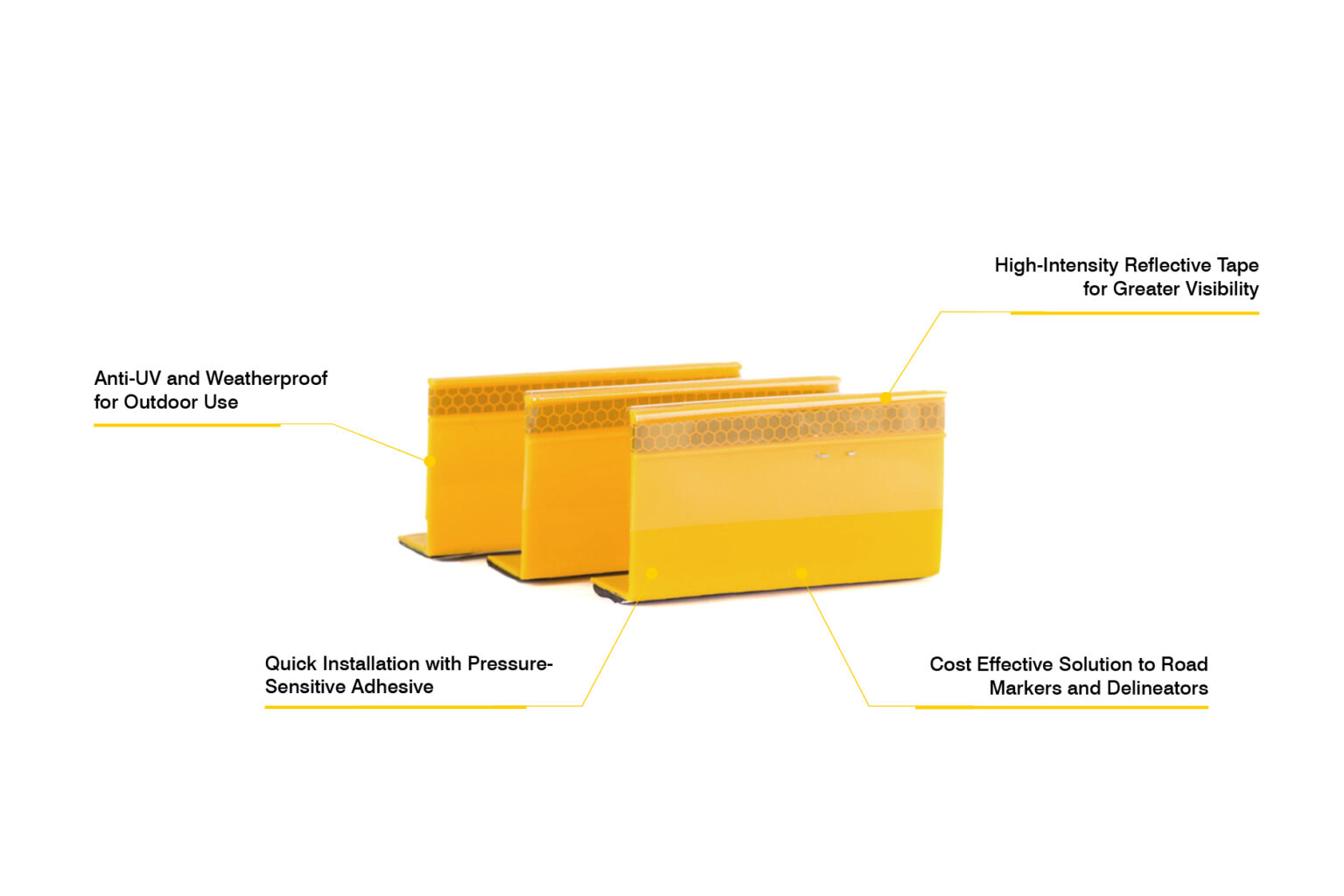 Temporary Pavement Marker - Reflective Road Markers | OPTRAFFIC