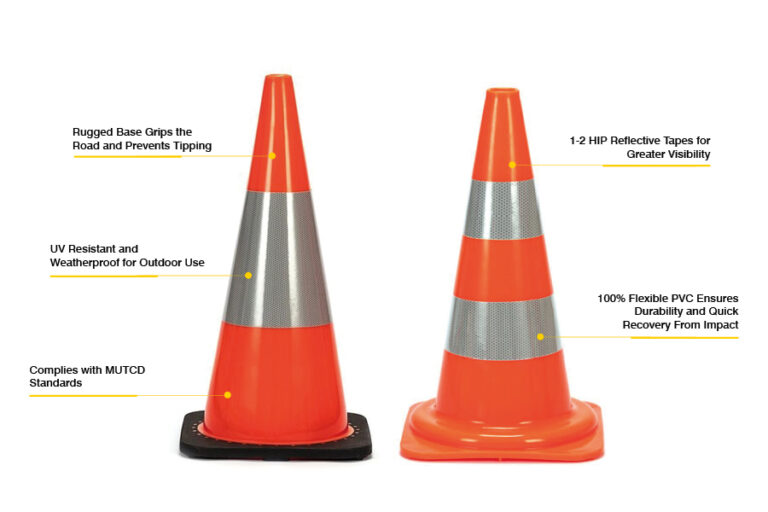 Collapsible Traffic Cones - High-Visibility Road Safety Cone | OPTRAFFIC