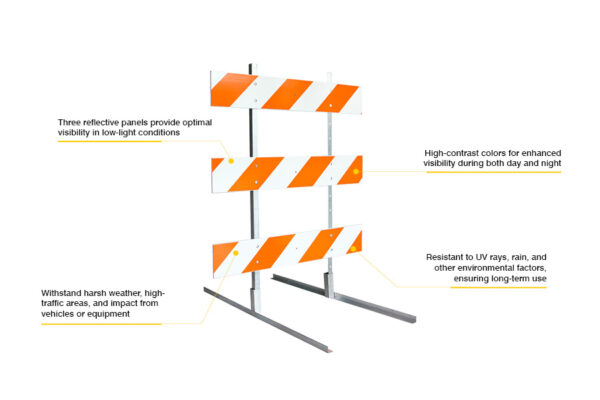 Type III Barricade - Road Traffic Barricade | OPTRAFFIC