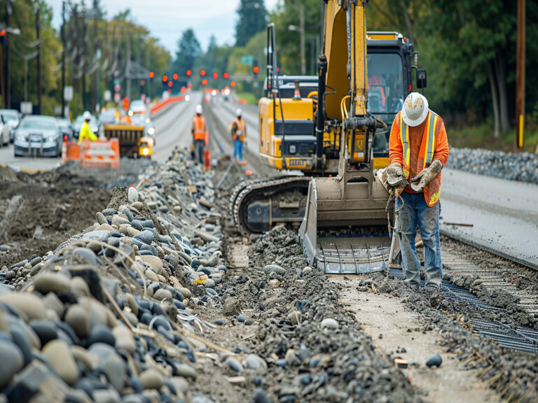 Construction Bollards Installation with OSHA Compliance