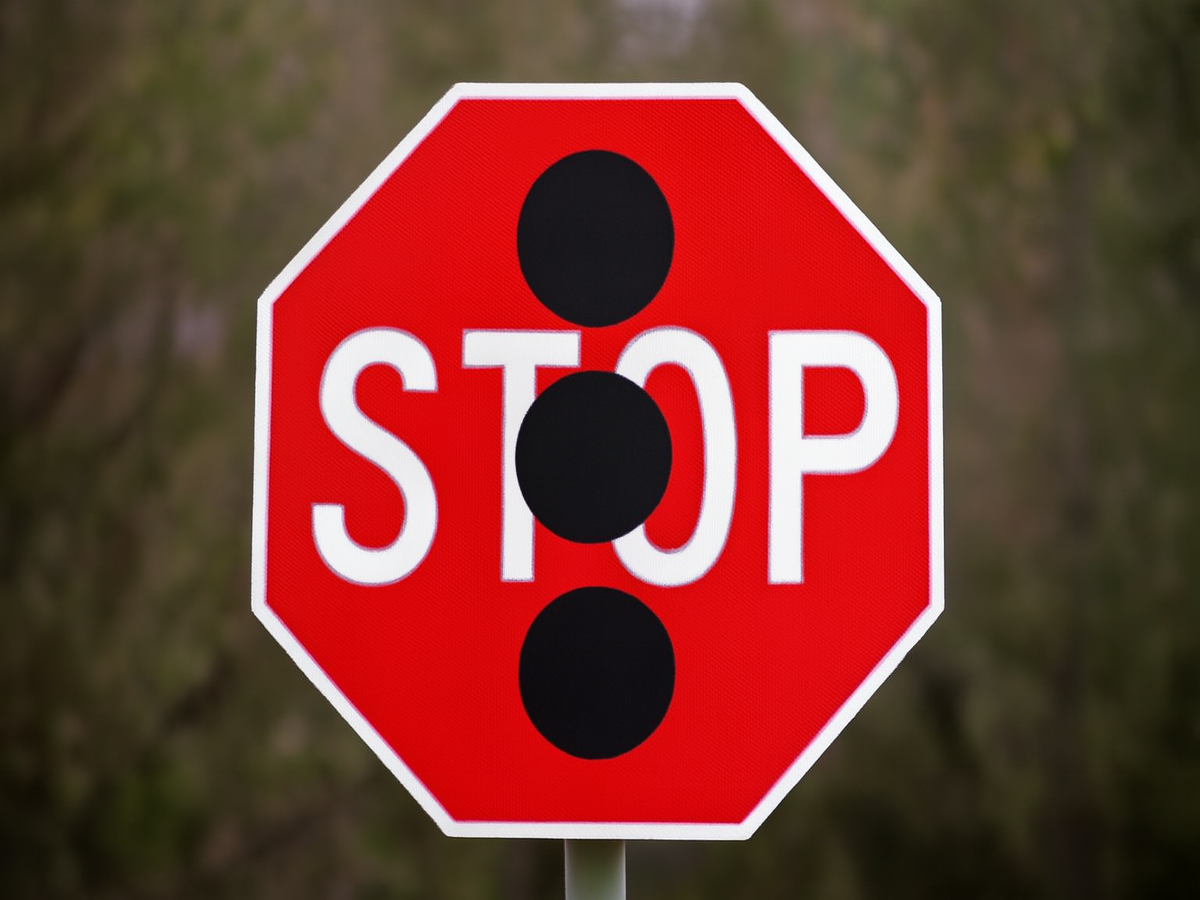 Debunking Myths About the Stop Sign with Black Dots