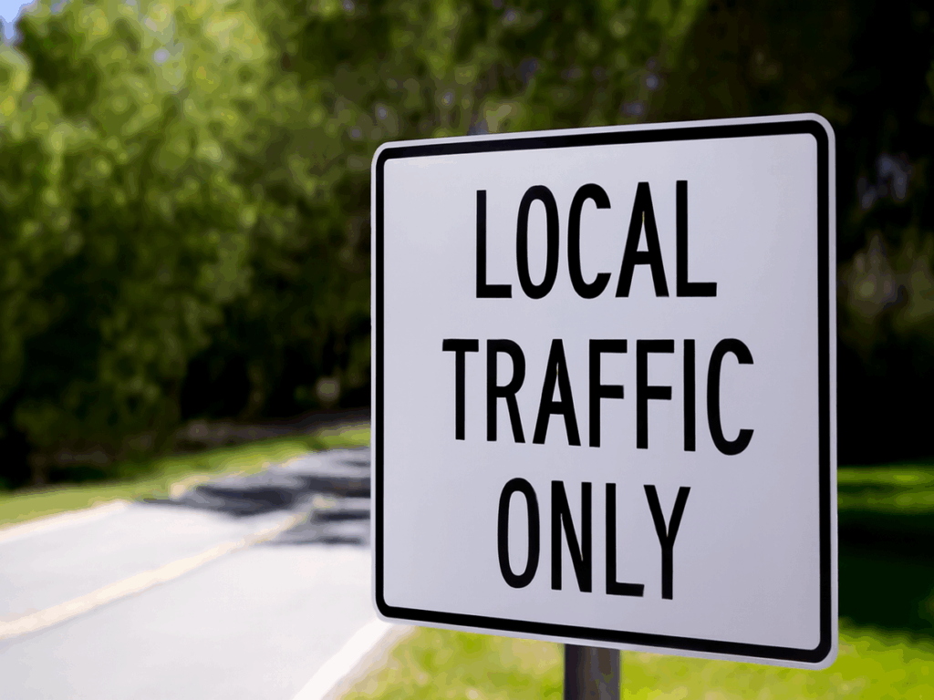"Local Traffic Only" Sign under MUTCD: Guidelines and Practices