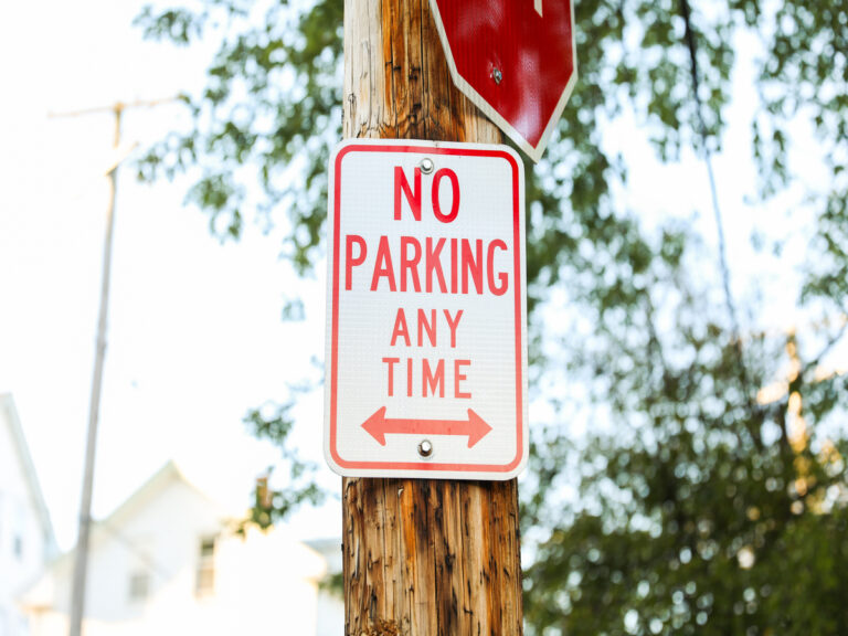 Parking Sign Times and Restrictions with MUTCD Parking Signs