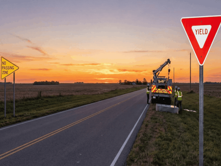 What is a Triangle Traffic Sign? US Standards and Yield Rules - OPTSIGNS