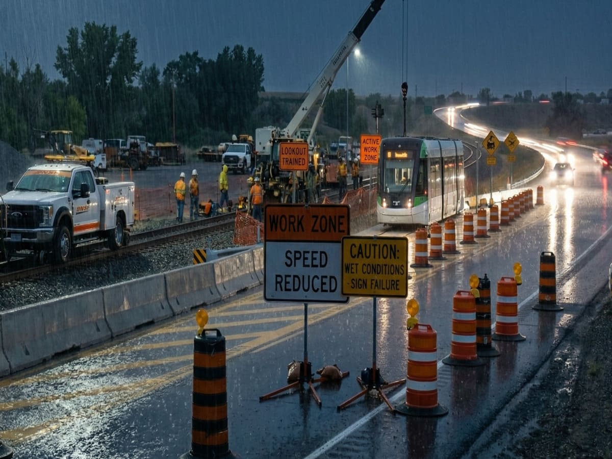 Work Zone Safety Signs: Extreme Weather Failure Guide | OPTRAFFIC